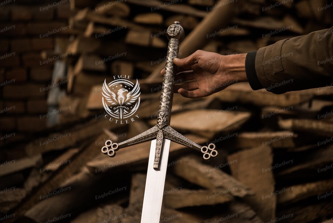 Scottish Claymore Sword Handmade Stainless Steel Highland Medieval ...