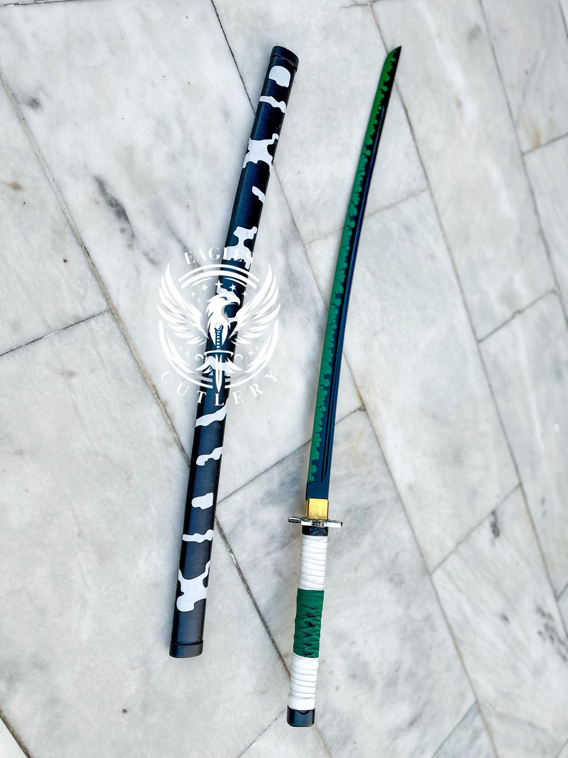 Sanemi Demon Slayer Ninja Katana Sword, Japanese Samurai Sword With ...