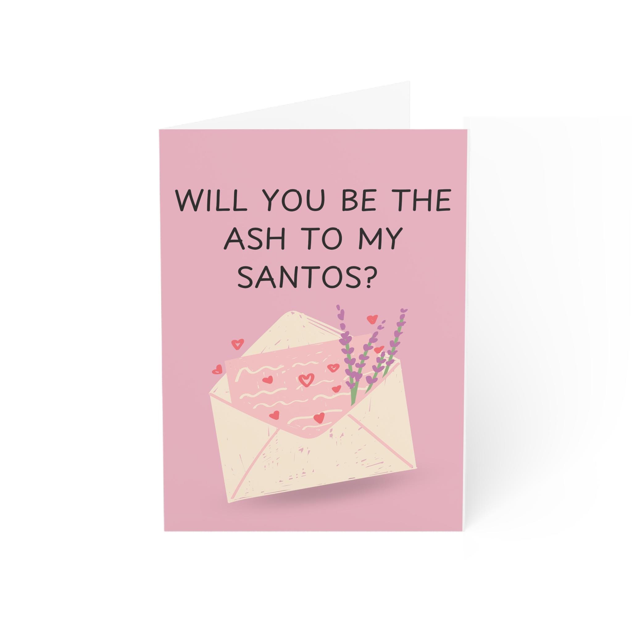 Valentine's Day Card, Funny, Ash Trevino, Santos, Tiktok Drama - Etsy