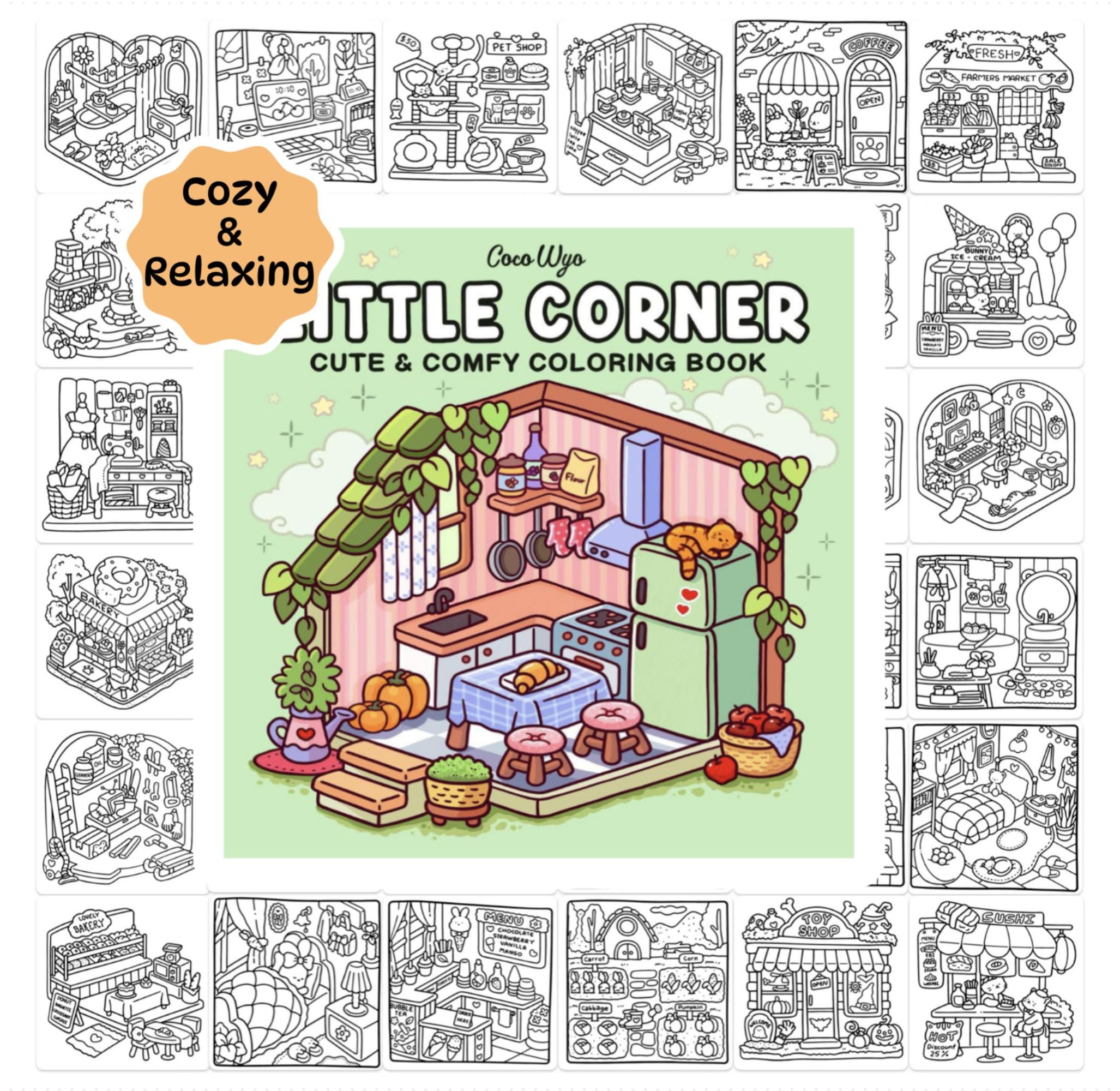 Coco Wyo Digital Coloring Book Bundle, 270+ Comfy Cute Coloring Pages ...