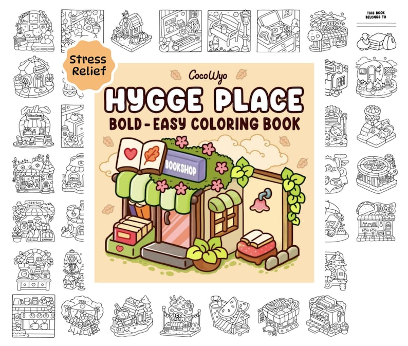 Coco Wyo Digital Coloring Book Bundle, 270+ Comfy Cute Coloring Pages ...