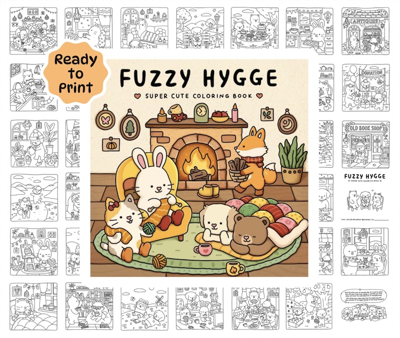 Coco Wyo Digital Coloring Book Bundle, 270+ Comfy Cute Coloring Pages ...