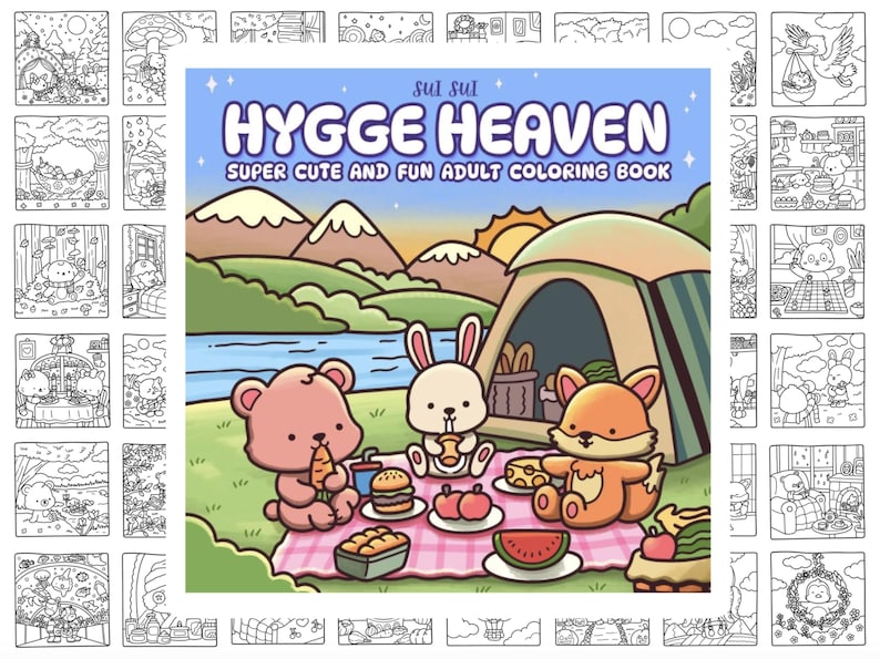 Coco Wyo Digital Coloring Book Bundle, 270+ Comfy Cute Coloring Pages ...