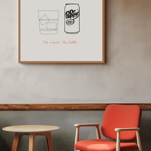 Dr Pepper Club Poster, Printable Poster, Dorm Room Poster, Movie Room ...