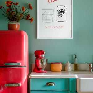 Dr Pepper Club Poster, Printable Poster, Dorm Room Poster, Movie Room ...