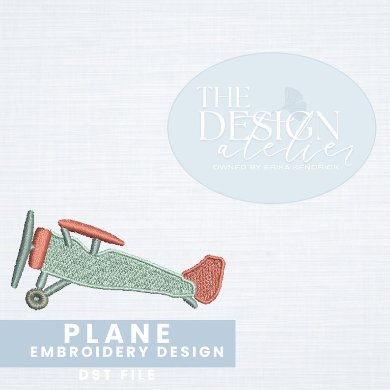Classic Plane Machine Embroidery Design - Etsy