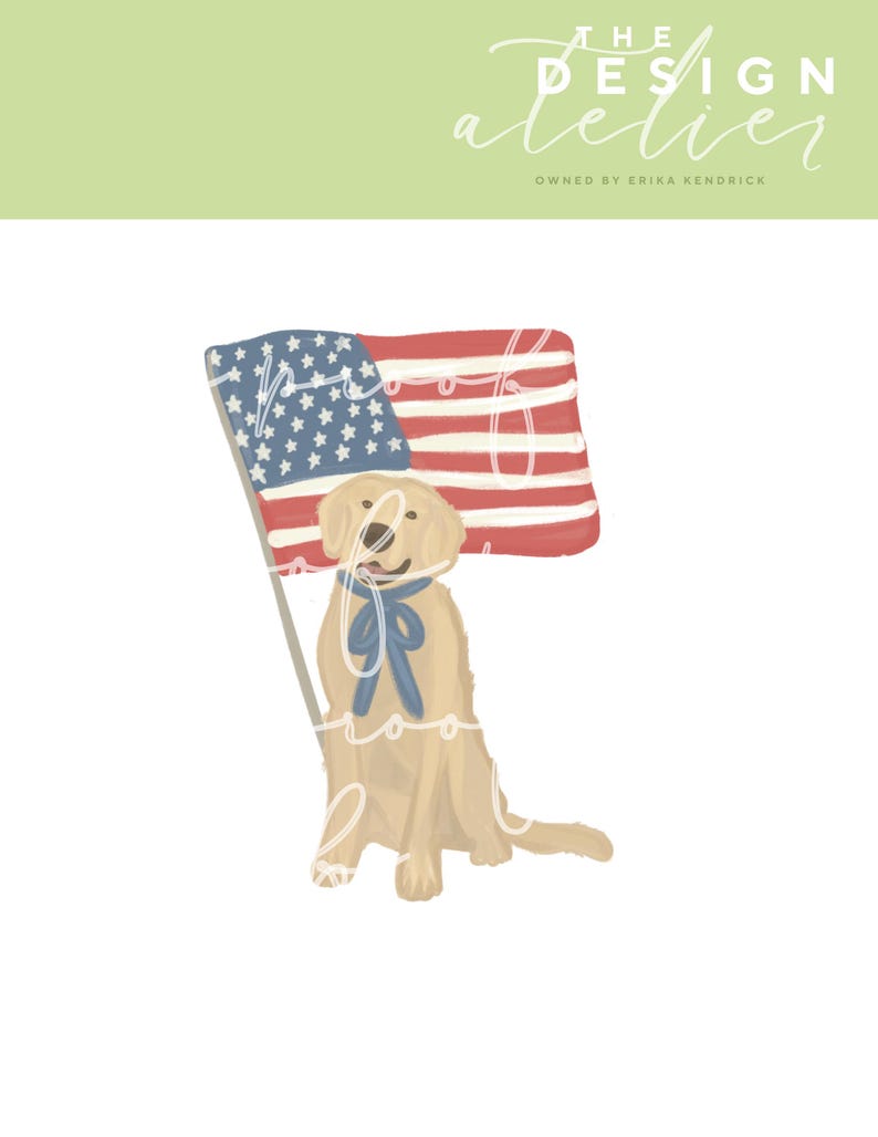 American Dog Golden Retriever - Etsy