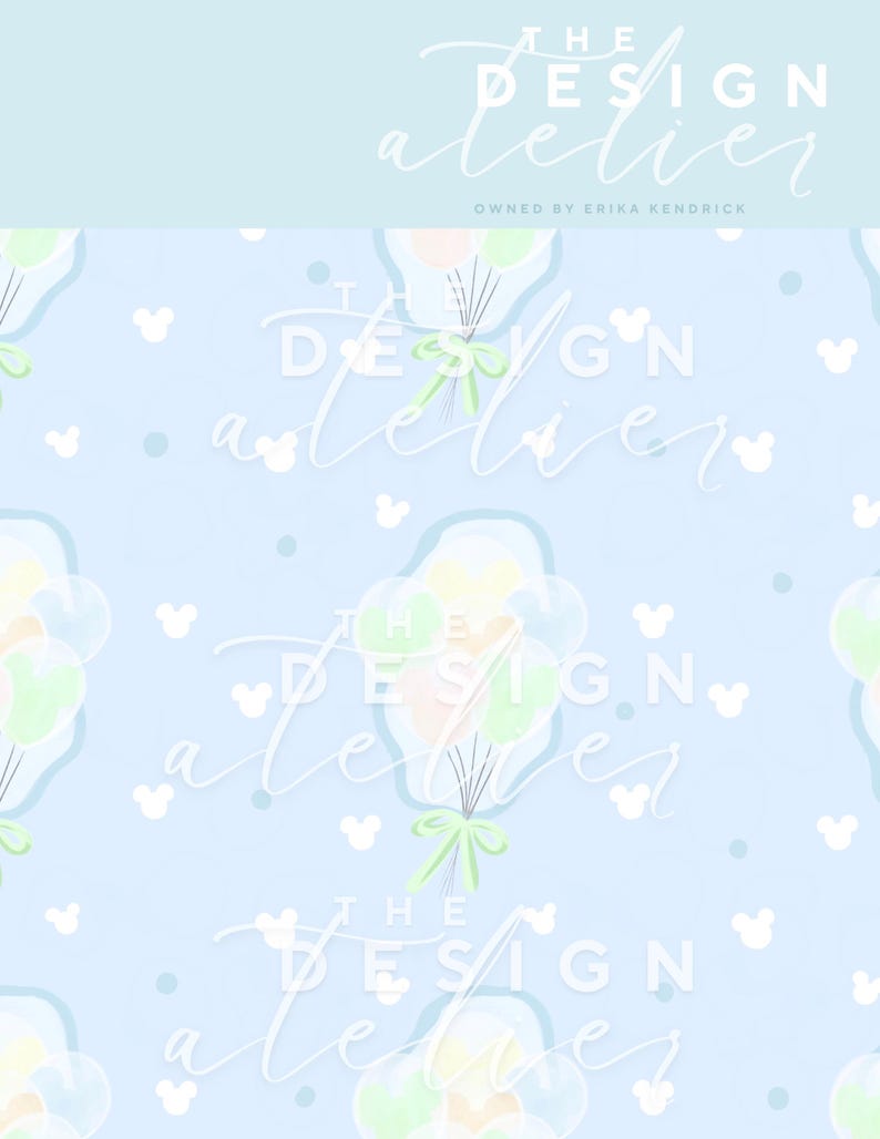 Seamless and Textile License Bundle- Mickey Balloons Design - Etsy