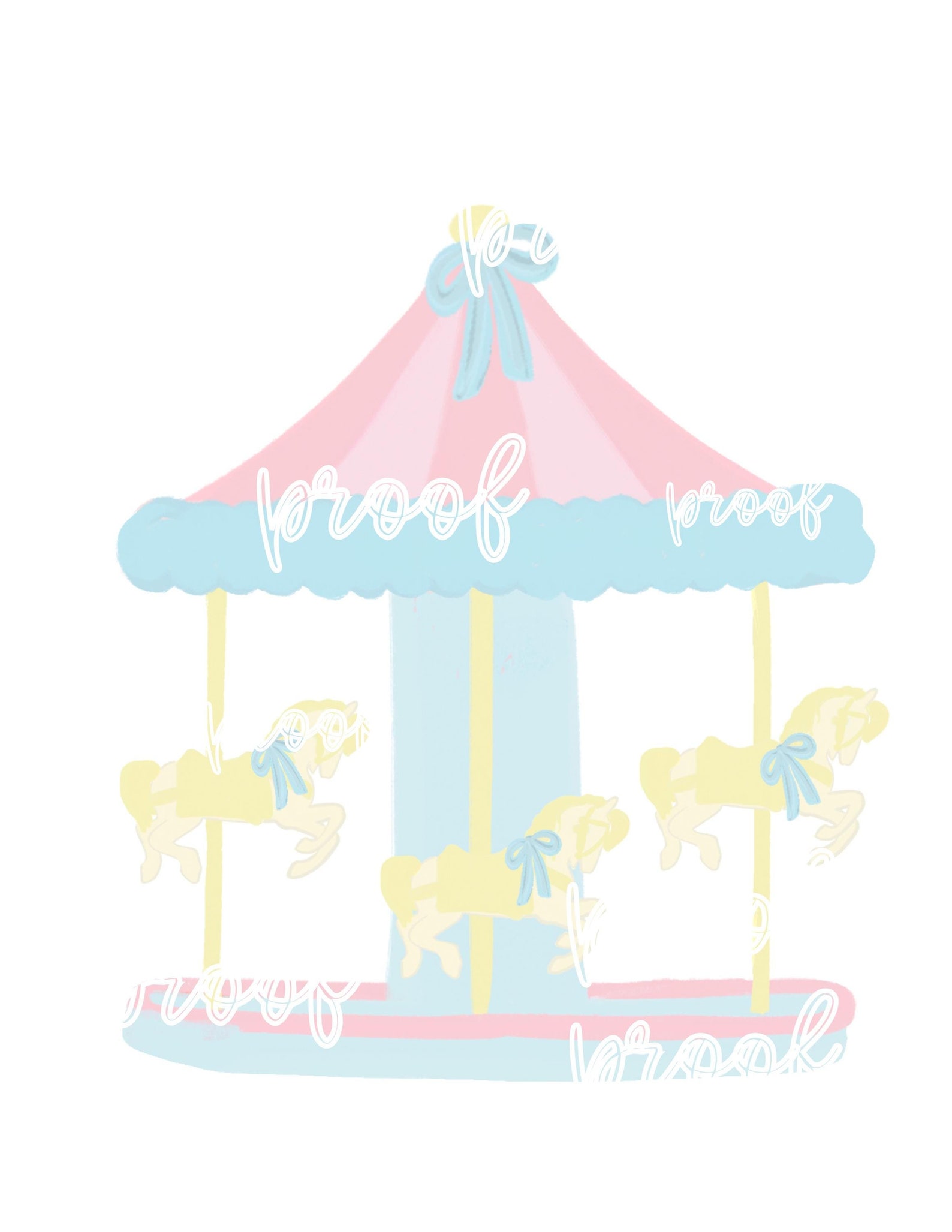 Carousel /merry-go-round Digital Art - Etsy