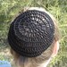 Hair Net / Bun Cover Sz Large Crocheted Traditional Net Black | Etsy