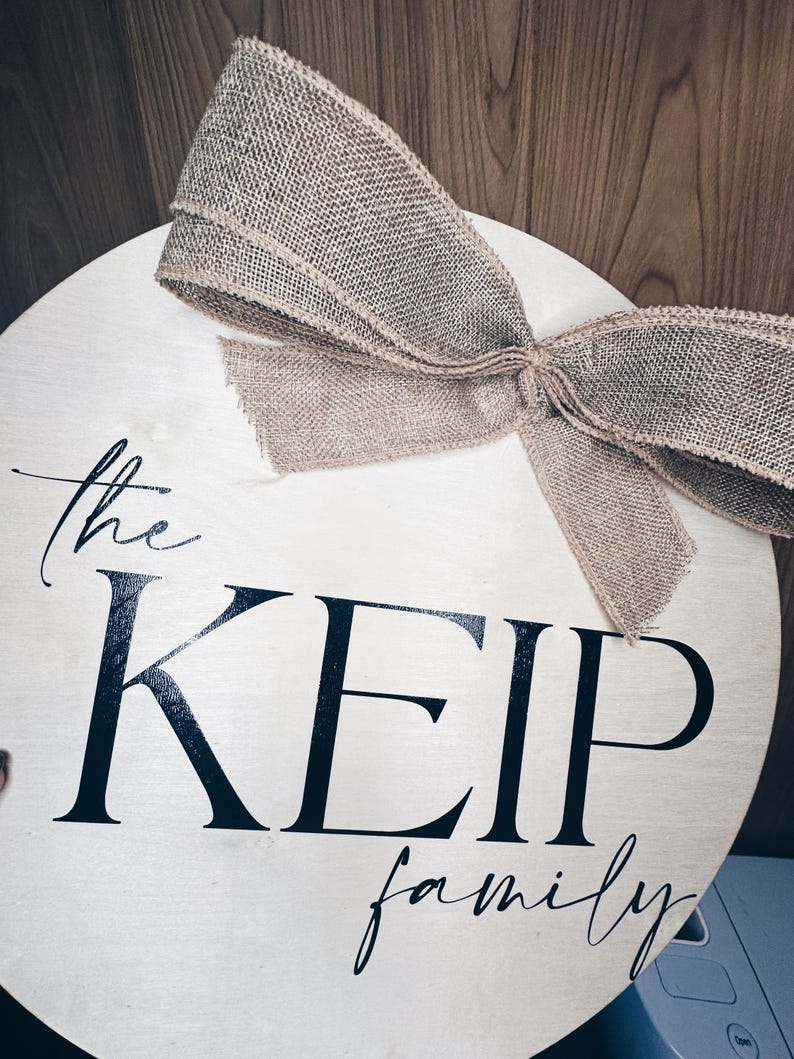 Personalized Family Door Sign, Welcome Door Name Sign | Hanger, Front ...