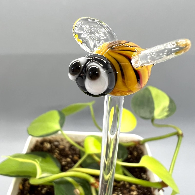 Small Bee Glass Ornaments - Etsy