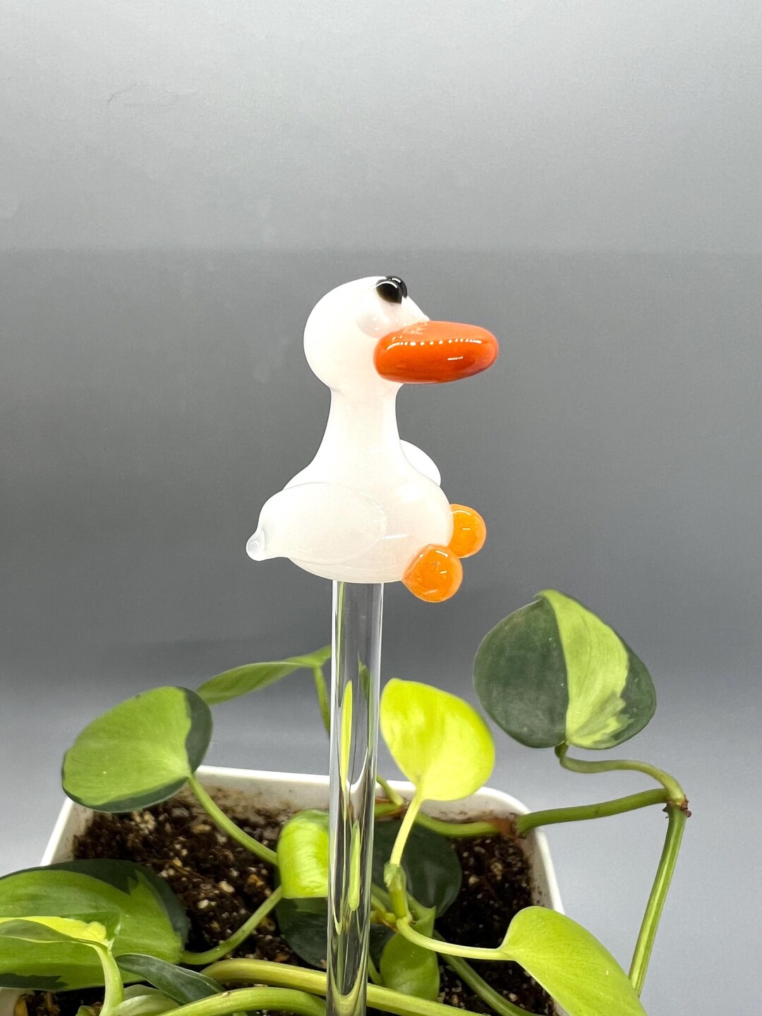 Goose Glass Plant Stake- Customizable Length- Eco Friendly- Handmade ...