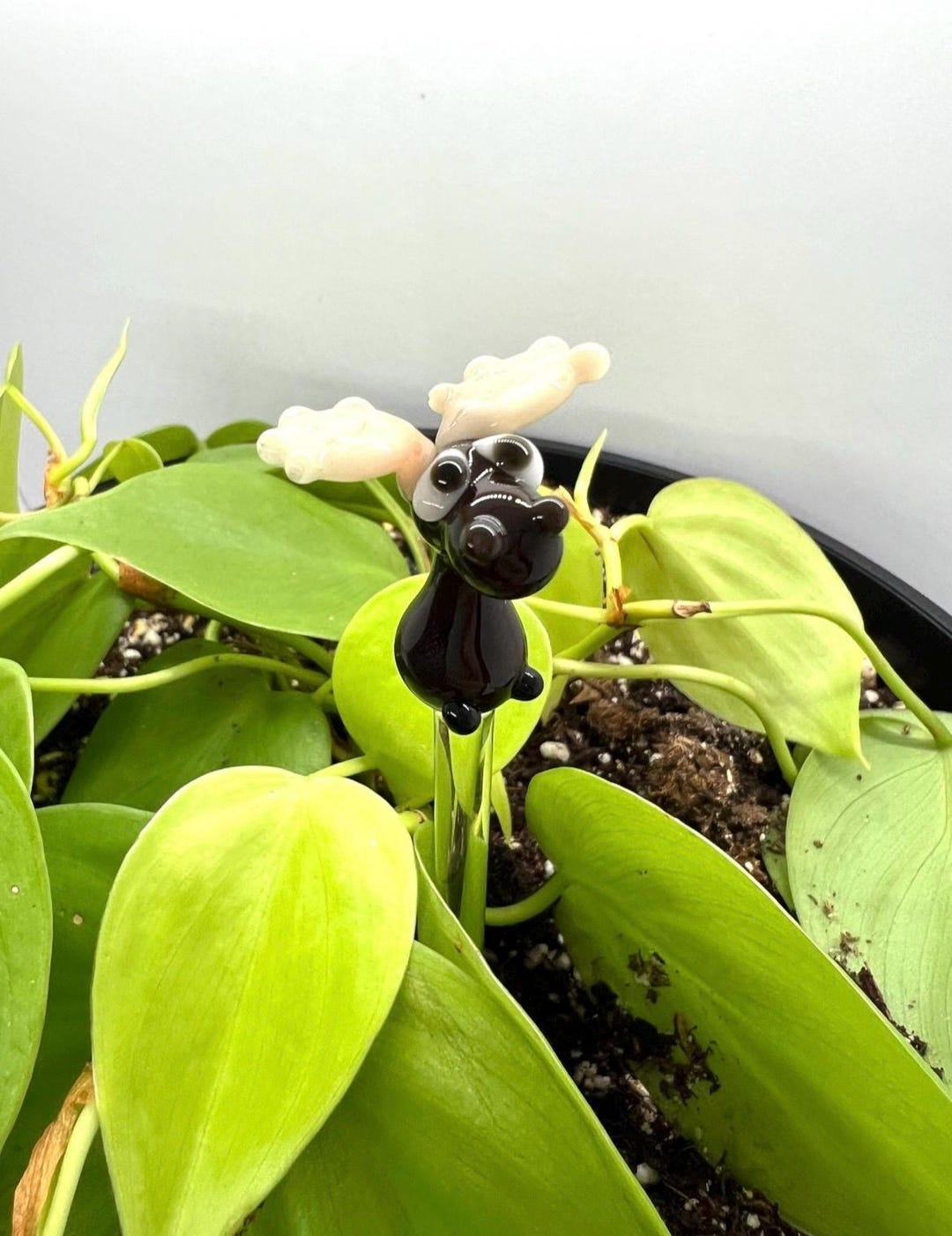 Moose Glass Plant Stake - Etsy