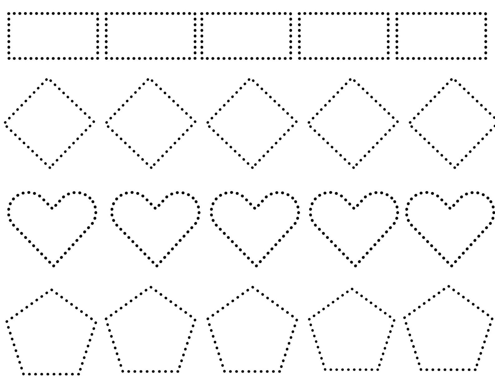 Shape and Tracing Practice - Etsy