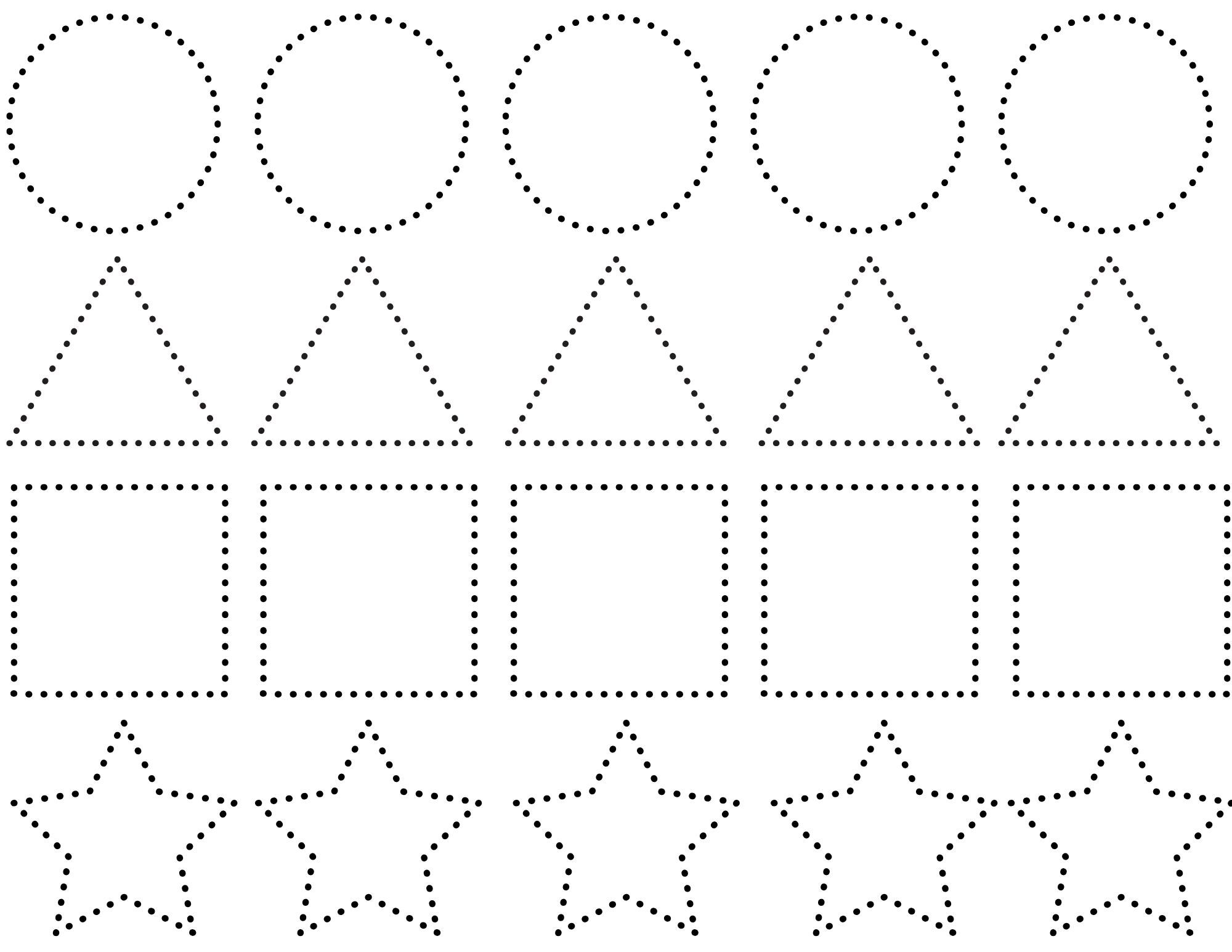 Shape and Tracing Practice - Etsy