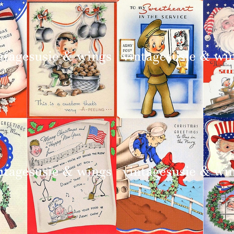 Military Christmas Cards - Etsy