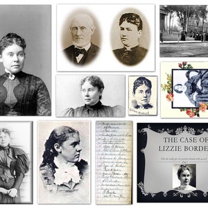 Vintage True Crime LIZZIE BORDEN Junk Journal Kit#2, Printable Digital ...