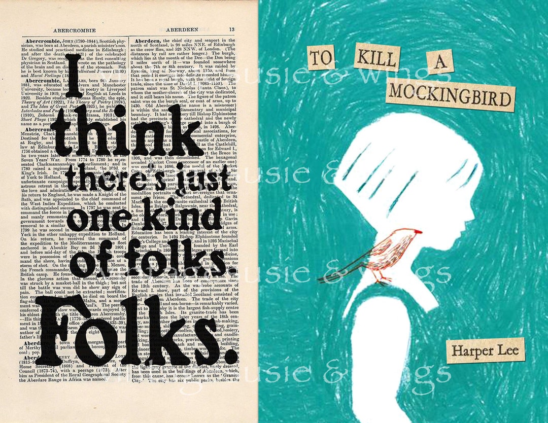 To KILL a MOCKINGBIRD Lee HARPER Junk Journal Kit#1, Printable Digital ...