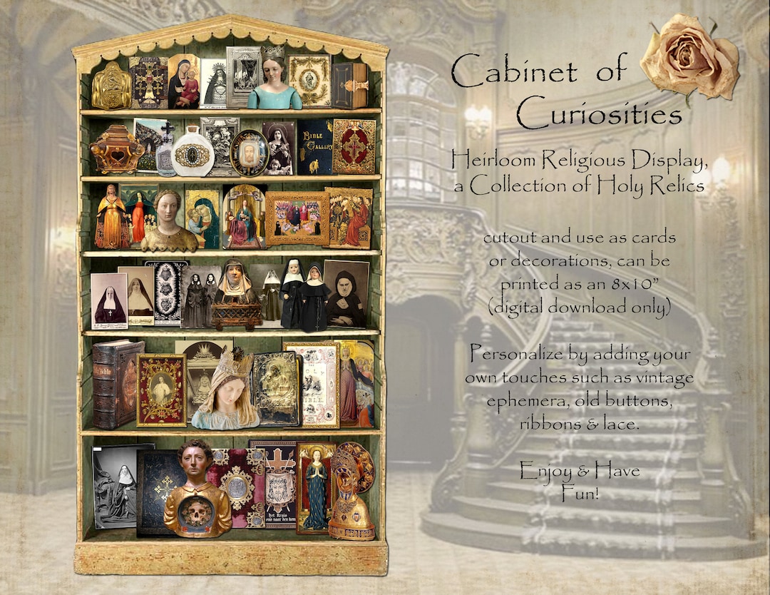 Make Your Own Cabinet of Curiosities RELIGIOUS DISPLAY of Holy RELICS ...