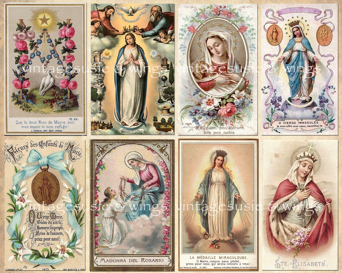 Vintage Holy Card Images, Religious Ephemera (digital Download) - Etsy