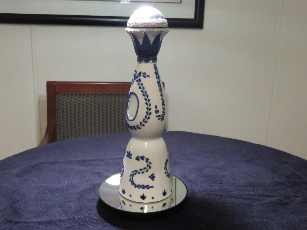 A Splash of Azure Tequila Decanter - Etsy