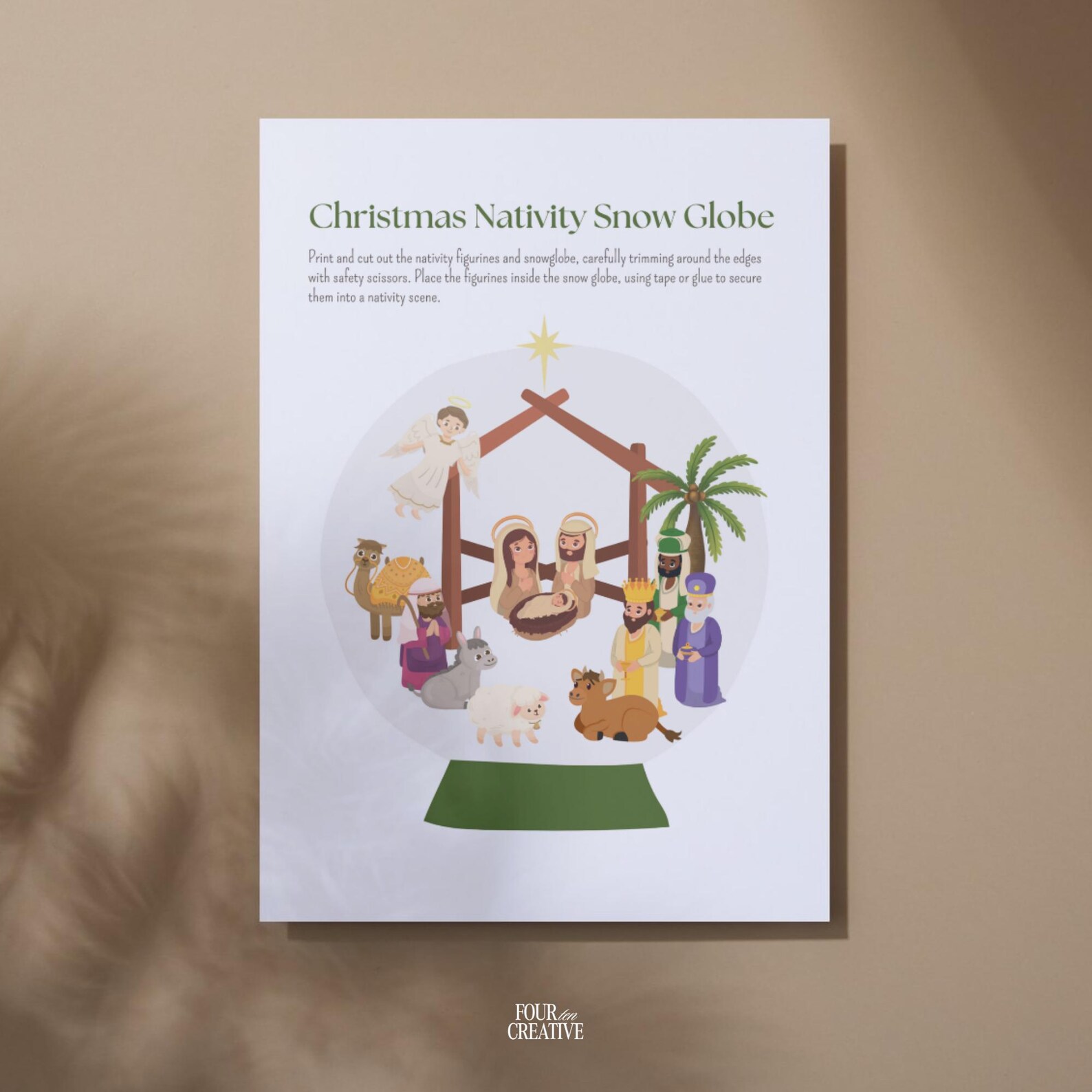 Nativity Craft for Kids Christmas Craft Nativity Snow Globe Church ...