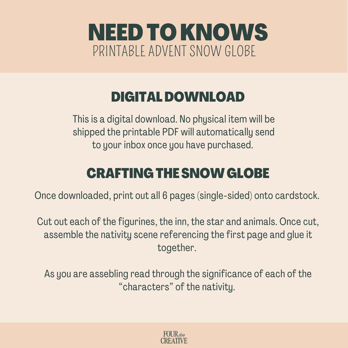 Nativity Craft for Kids Christmas Craft Nativity Snow Globe Church ...