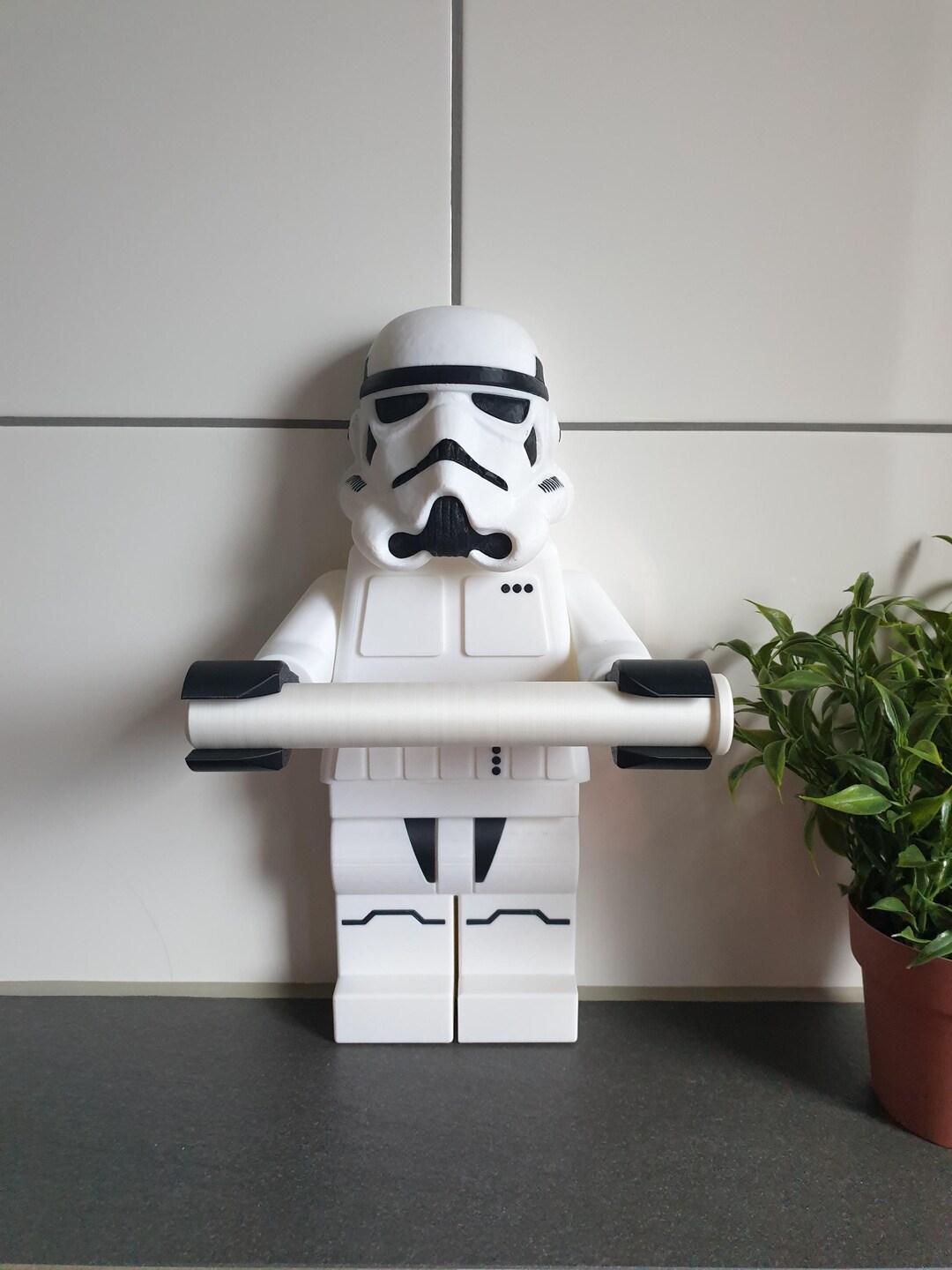 LEGO Star Wars Stormtrooper Figure Toilet Paper Holder/bathroom Decor ...