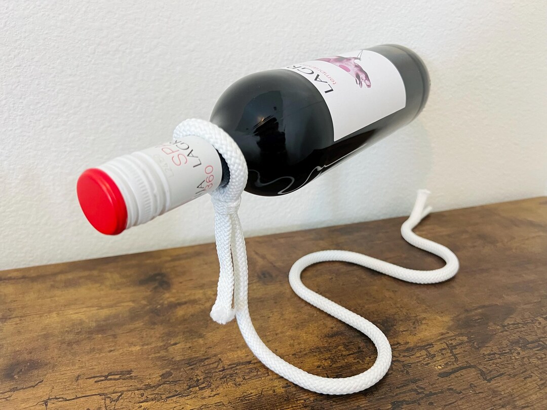 Floating Rope Wine Rack: Kitchen Bar Decoration - Etsy