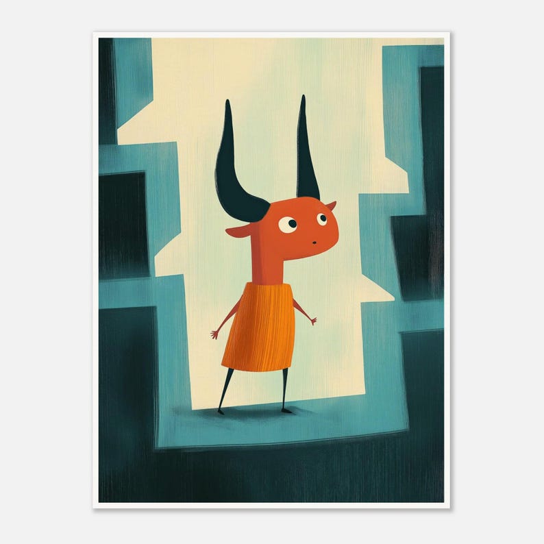 Minotaur Poster – Greek Mythology Print, Kids Wall Art, Bedroom ...