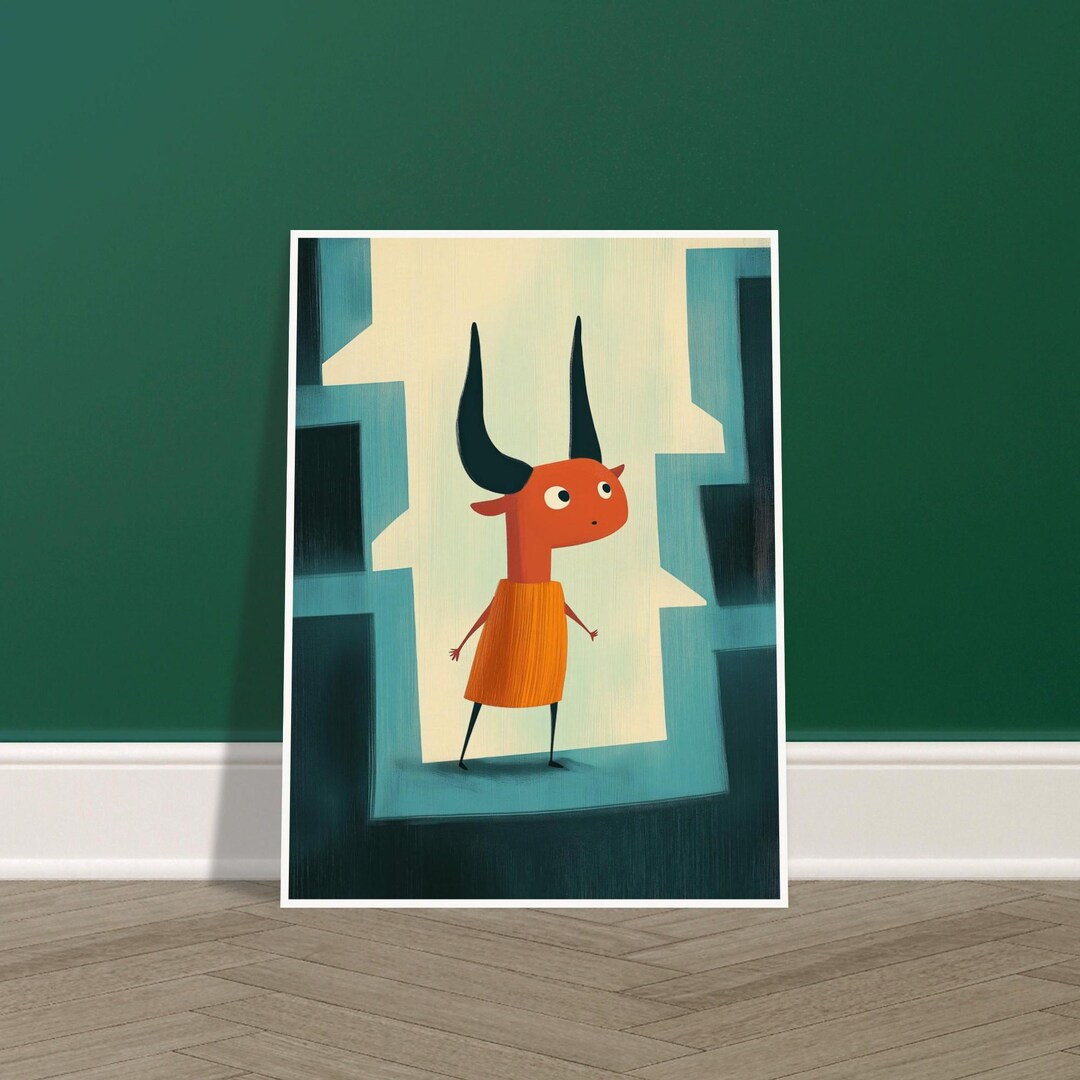 Minotaur Poster – Greek Mythology Print, Kids Wall Art, Bedroom ...