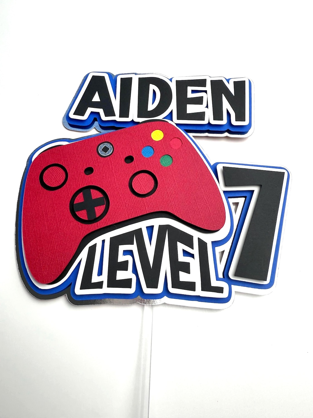 Gamer Cake Topper Custom Console Controller Decoration Video Game Cake ...