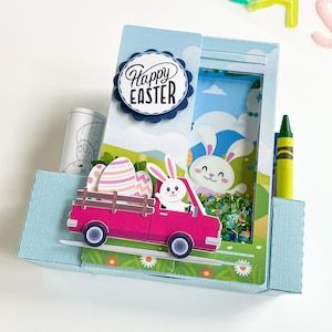 Easter Deluxe Activity Box Party Favor Sliding Box Easter Treat Box ...