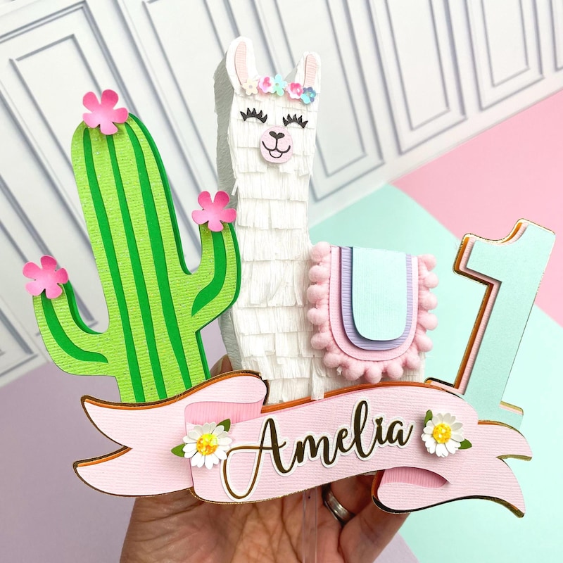 Cactus Cake Topper - Etsy