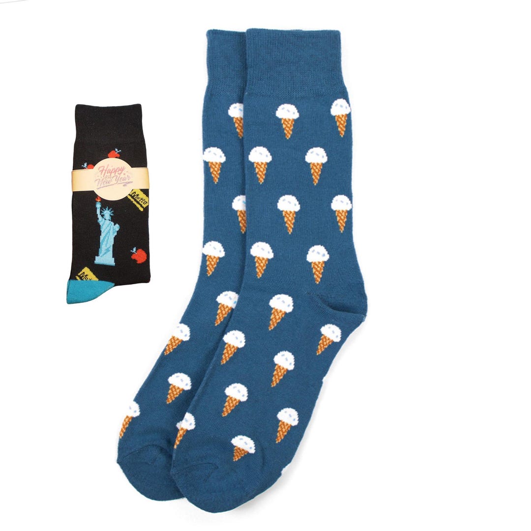Men's Ice Cream Socks / Novelty Socks / Gift Ideas for Men / Christmas ...