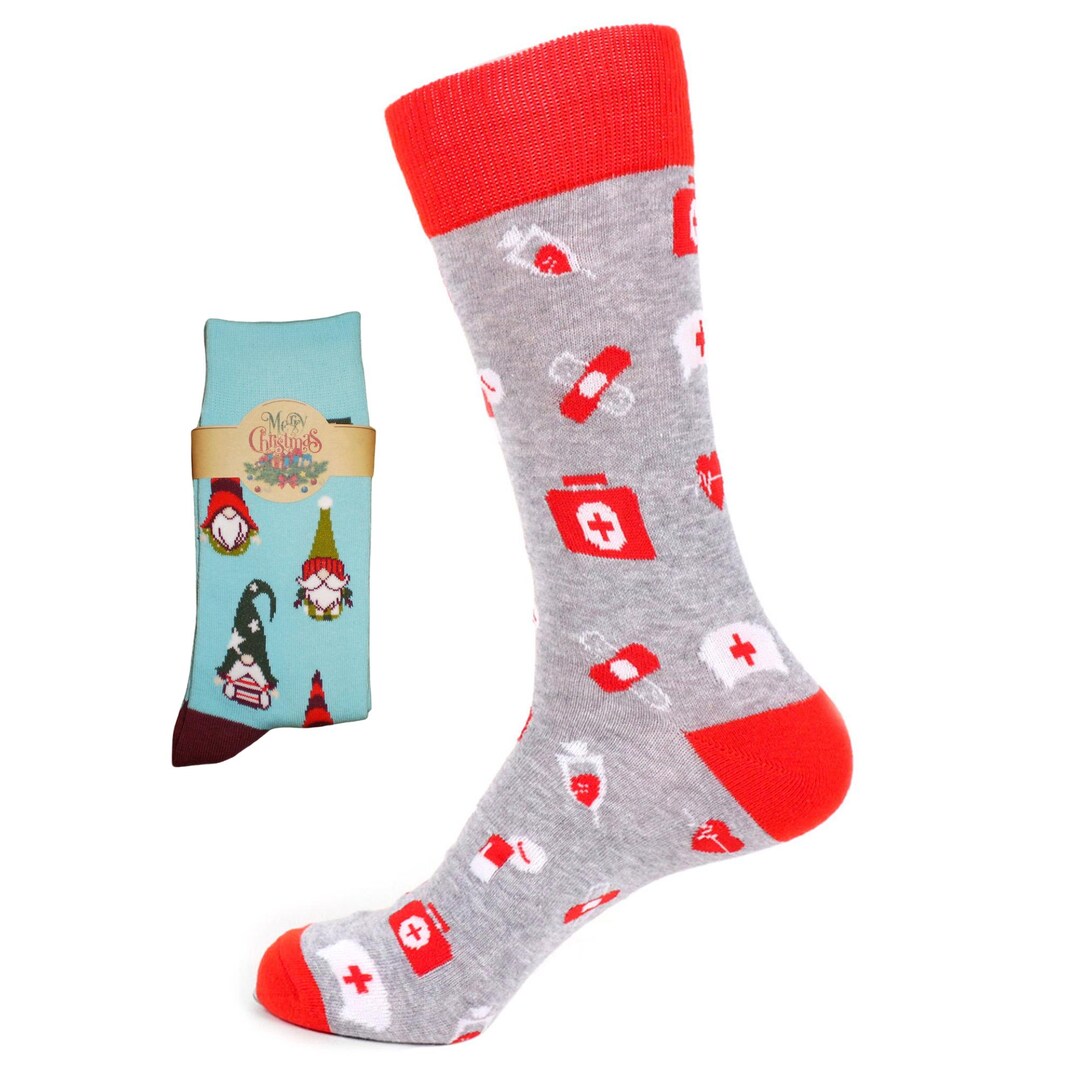 Men's Nurse Novelty Socks, Men's Novelty Socks, Funny Socks, Gift for ...