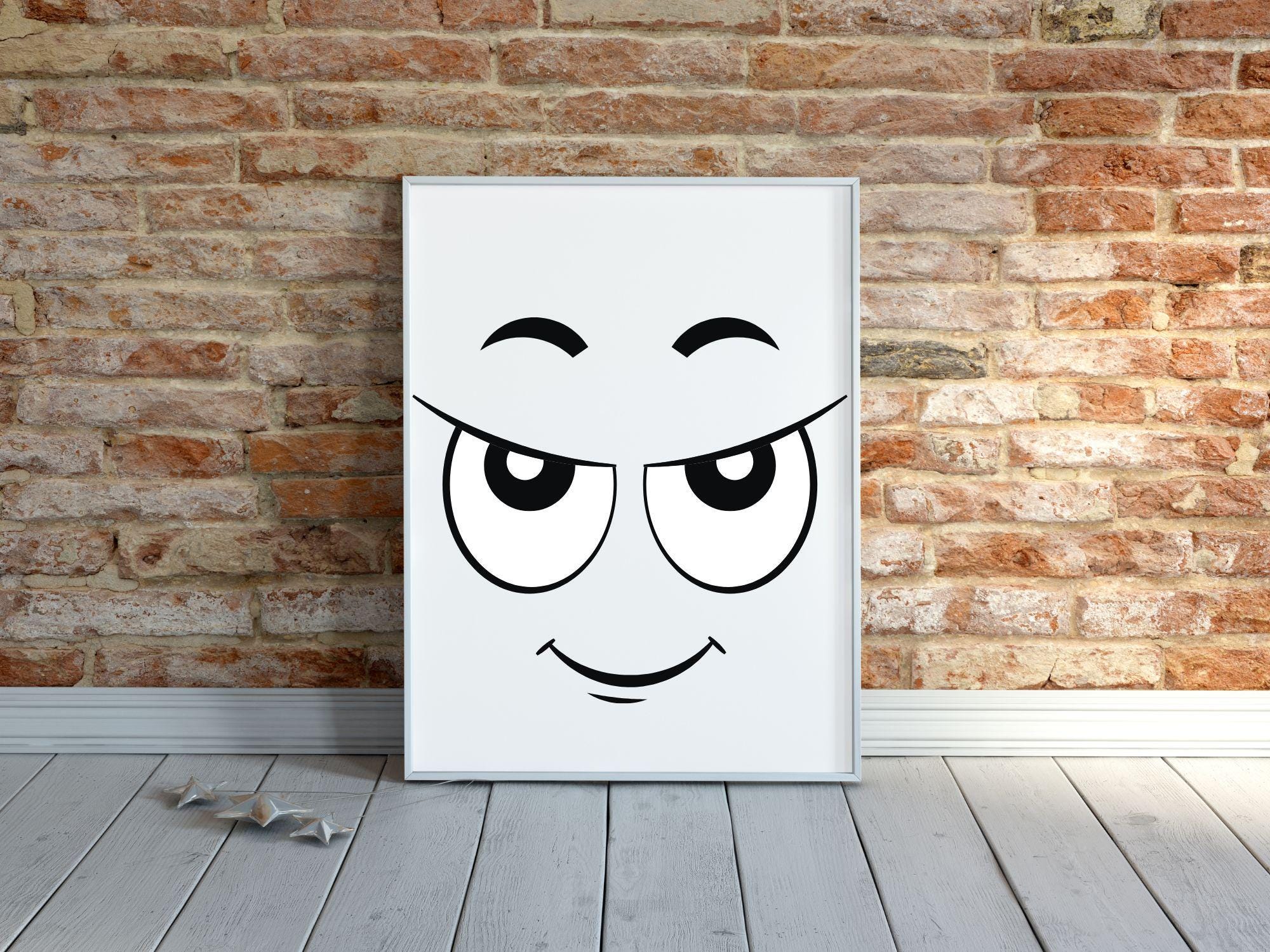 Cartoon Emotion Faces SVG Bundle, Kawaii Face SVG, Cute Funny Face SVG ...
