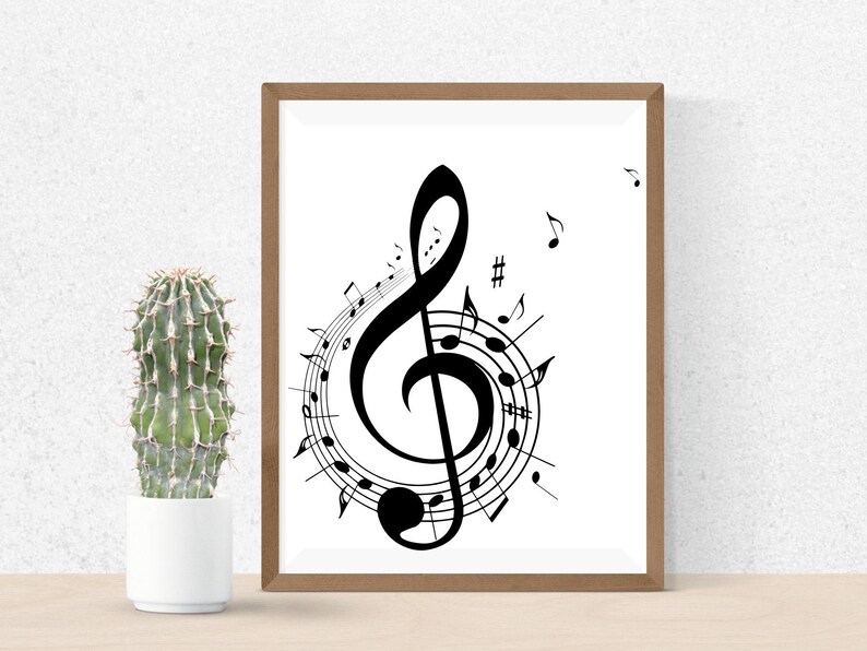 Music Notes SVG Bundle: Clipart, Cut Files, Vector (digital Download ...