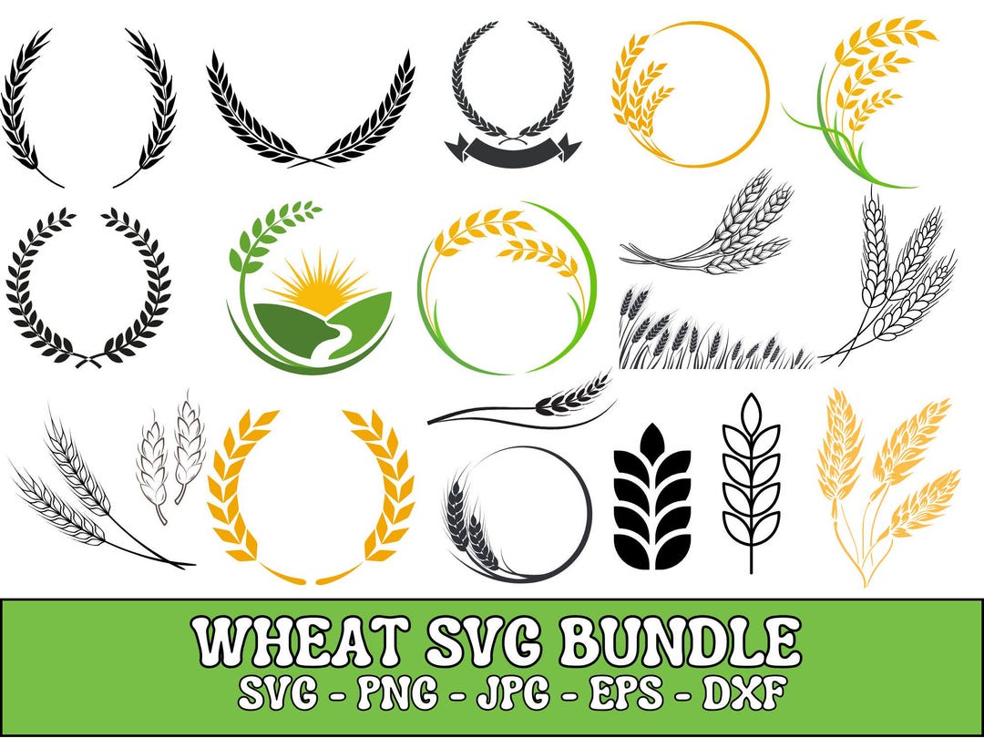 Wheat SVG Bundle: Grain Clipart, Barley Vector (digital Files) - Etsy