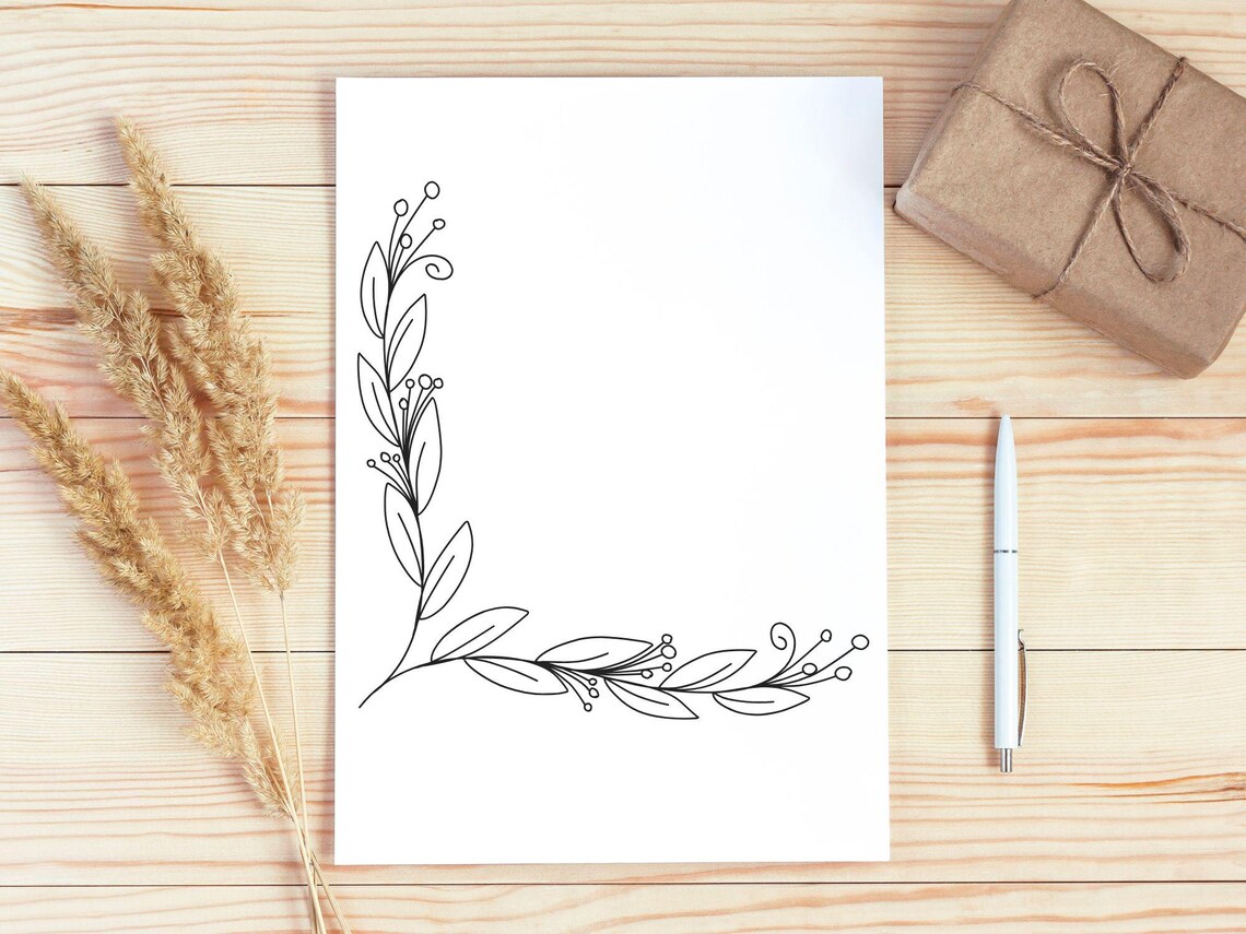 Corner Svg Bundle, Corner Svg, Floral Corner Svg Files, Decorative Page ...