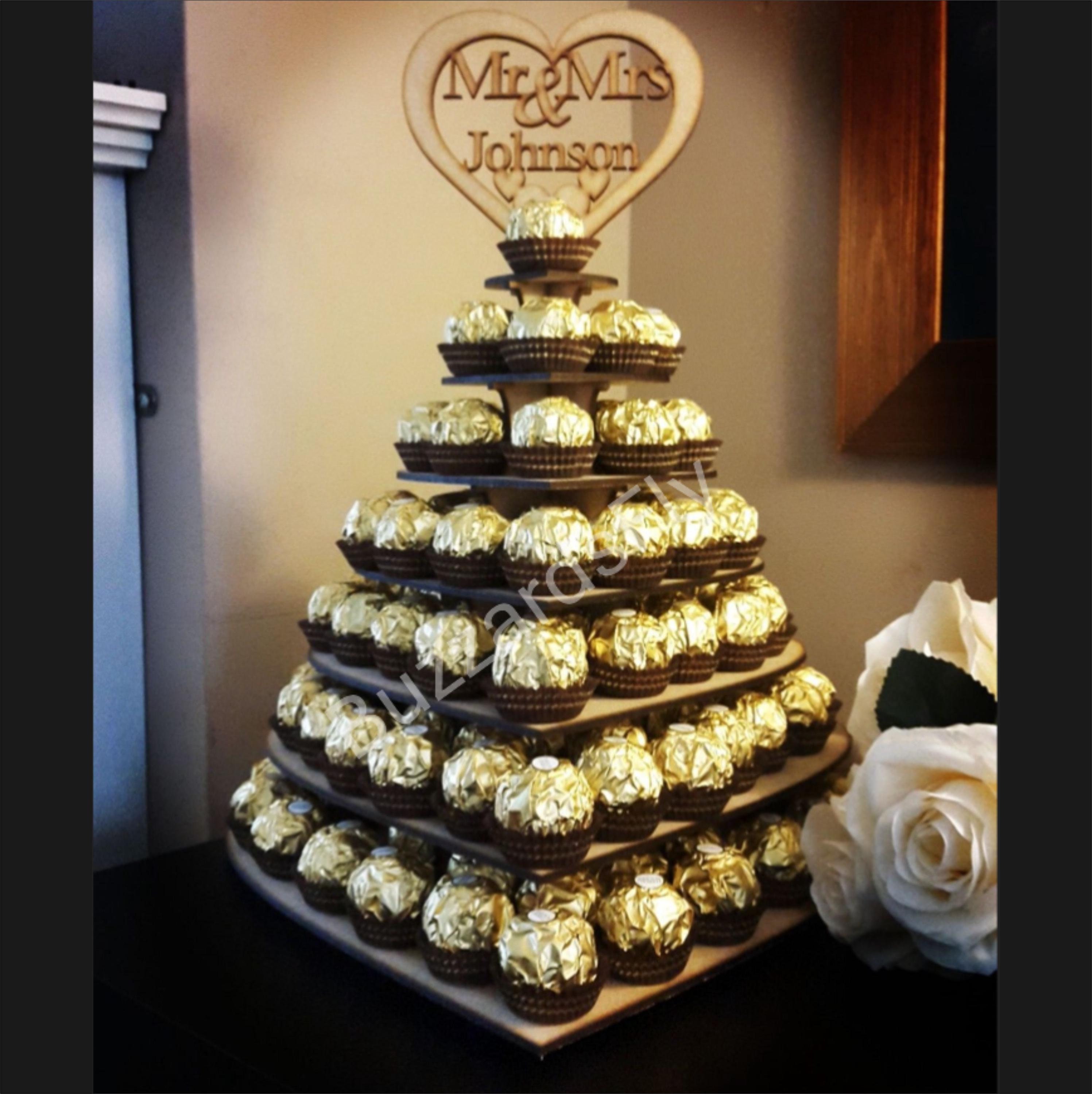 Personalised Ferrero Rocher Chocolates Display Stand, Table Top ...