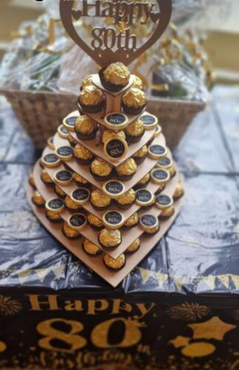 Personalised Ferrero Rocher Chocolates Display Stand, Table Top ...