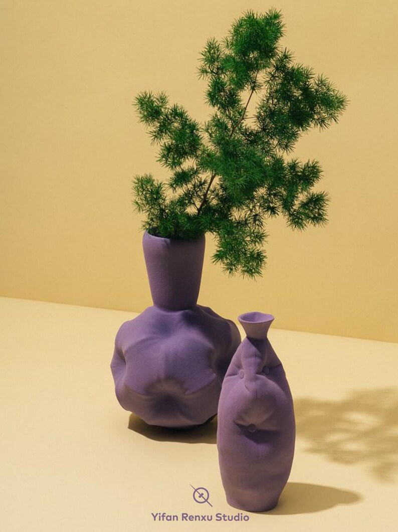The Hydrangea, Tall Neck Vase by Yifan Renxu Studio - Etsy