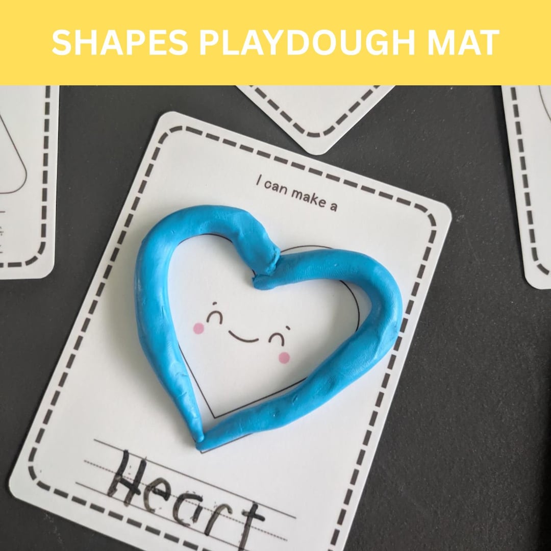 Shapes Playdough Mats | 2D Shape Tracing, Fine Motor Skills (printable ...