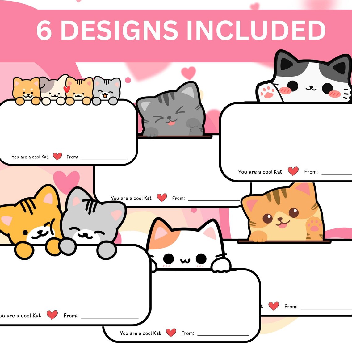 Valentine’s Day Kit Kat Gift Card | Cute Cat Classroom Valentine ...