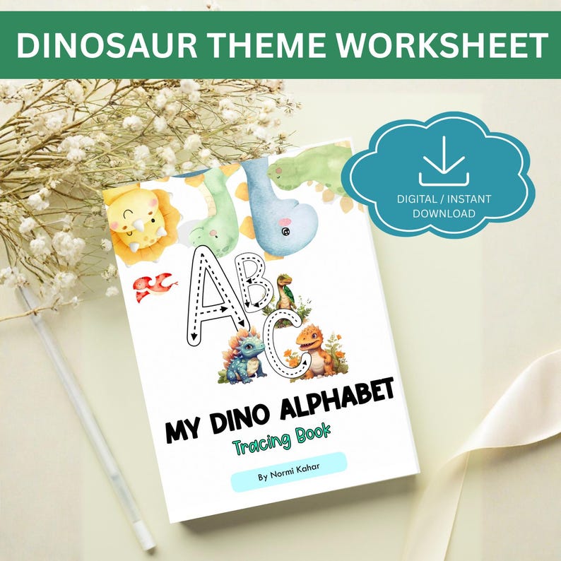 Dinosaur Alphabet Tracing Worksheets + Dot-to-dot Activities ...