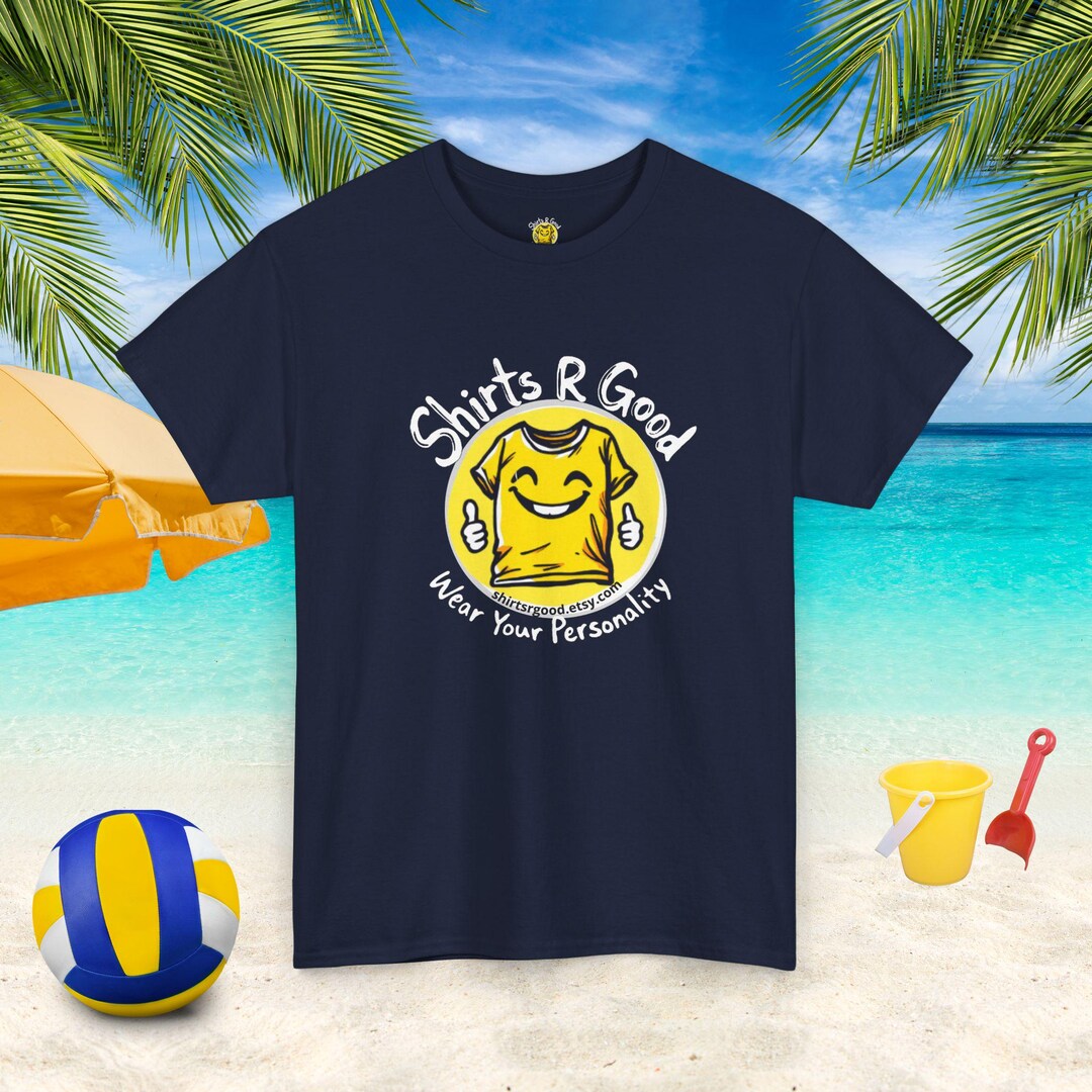 SHIRTS R GOOD Logo Unisex Tee, 100% Cotton T-shirt, Casual Top ...