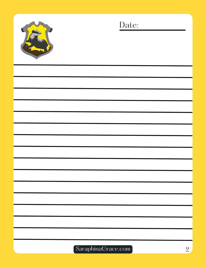 Harry Potter Inspired Hufflepuff Journal - Etsy