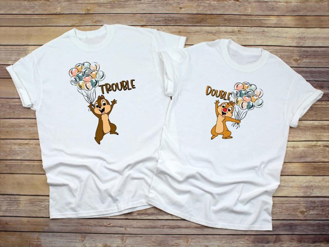 Disney Chip and Dale Shirt, Double Trouble Shirt, Disney Couple Shirts ...